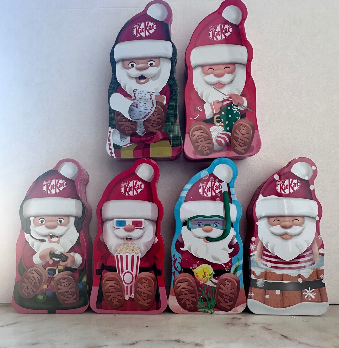 Kit Kat Santa Claus Tin Can Nestlé - Etsy