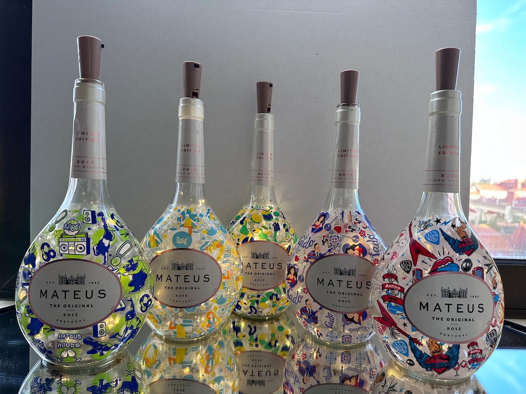 Mateus Rose 80 Year Edition Decorative Bottles With Lights - Etsy