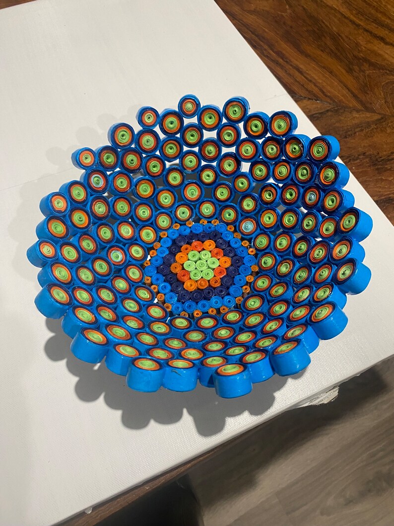 Blue Quilling Bowl - Etsy