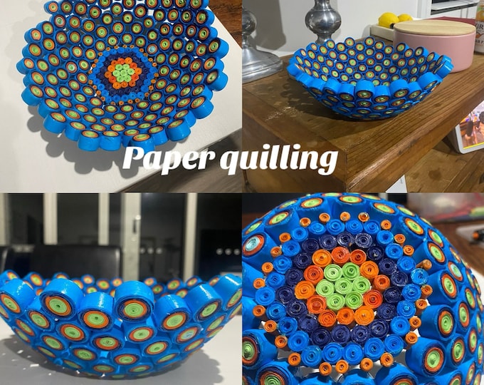 Quilling 3D Bowl Original Handmade Quilled Paper - Etsy