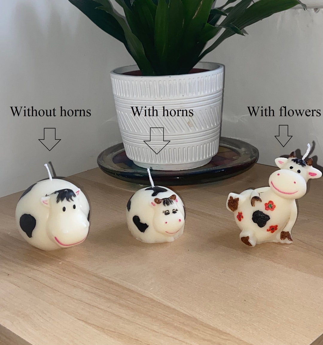 Cow Candles - Choice of Three Designs - Unscented - Etsy UK