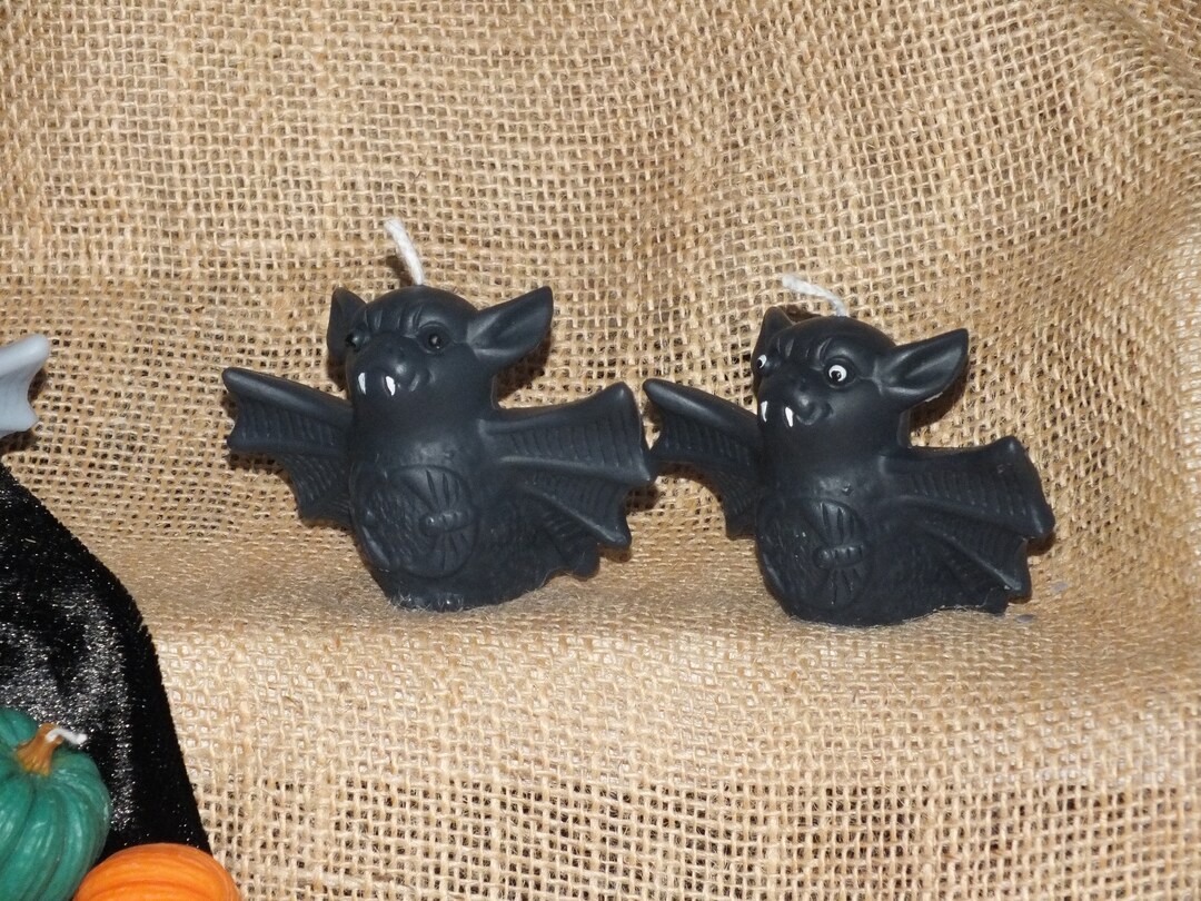 Bat Candle Vampire Bat Gothic Goth Unscented Vegan Friendly - Etsy