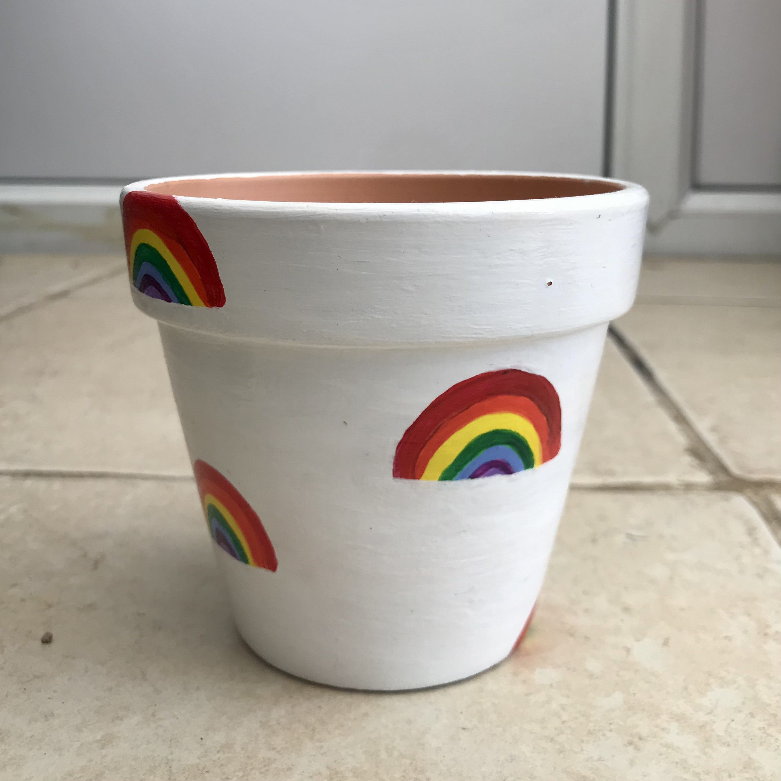 Rainbow Plant Pot - 9cm - Etsy UK