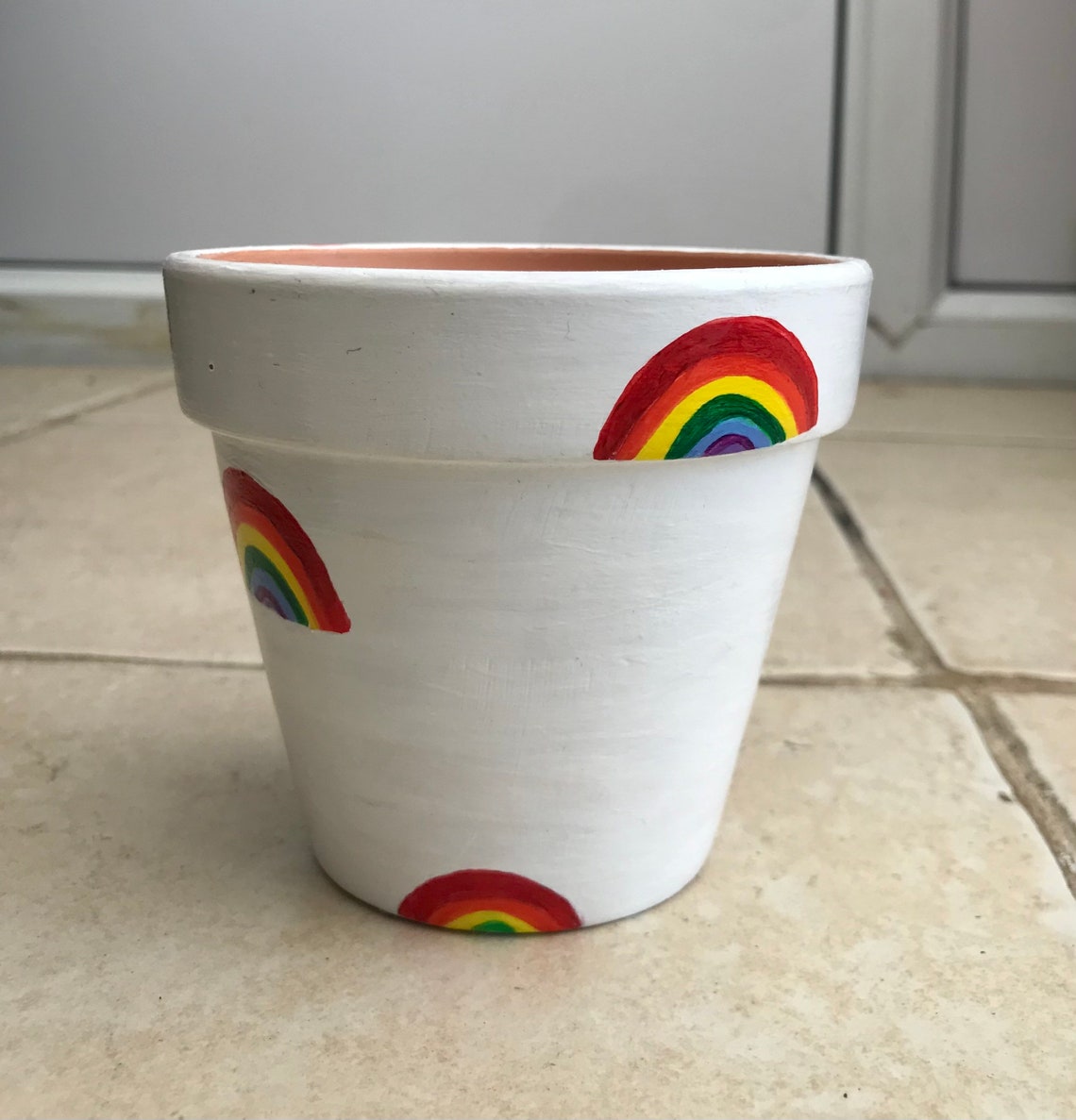 Rainbow Plant Pot - 9cm - Etsy UK