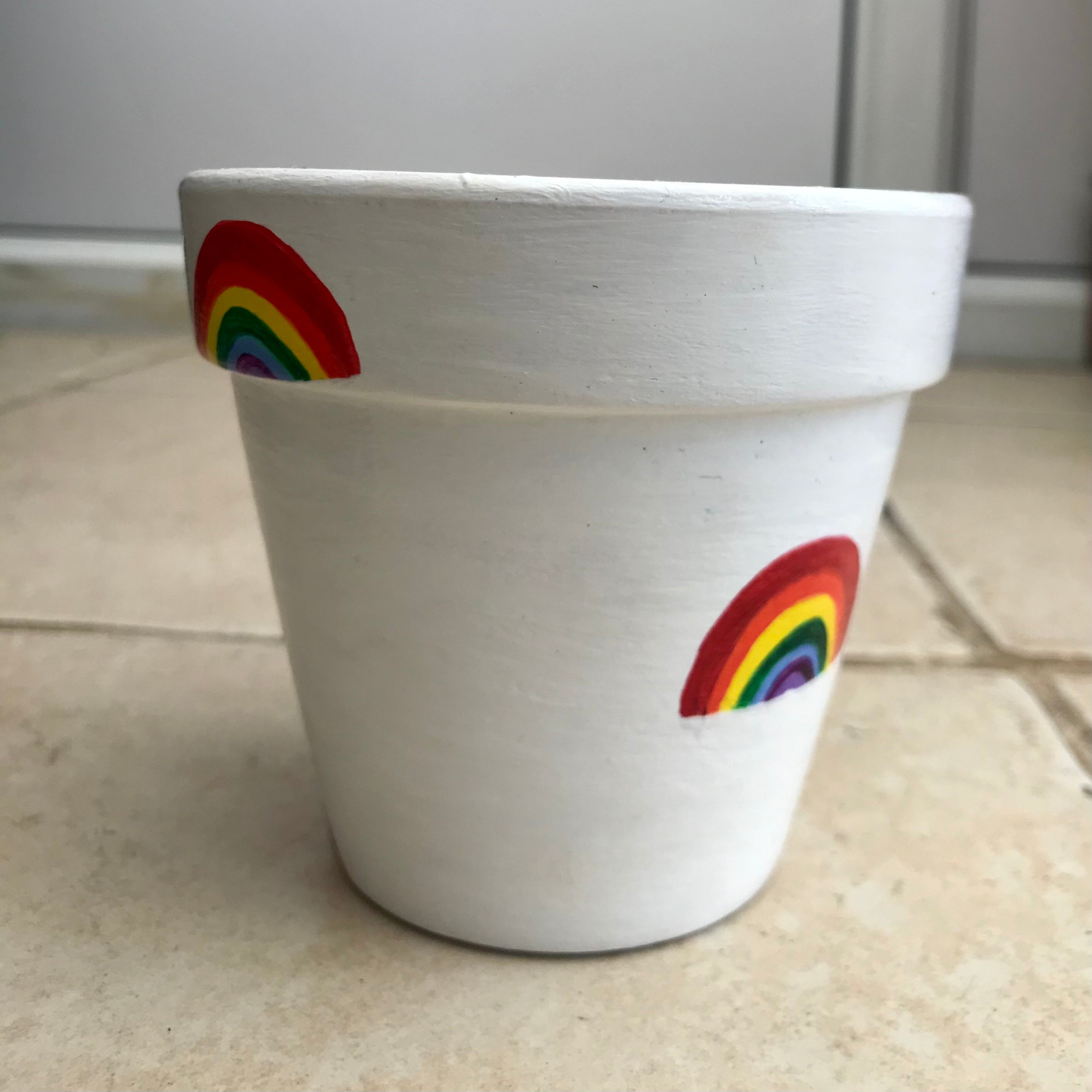 Rainbow Plant Pot - 9cm - Etsy UK