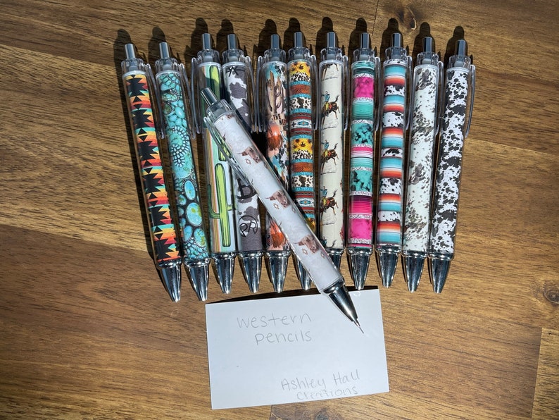 Western Pencils | Back to School | Western Stationary Supplies - Etsy