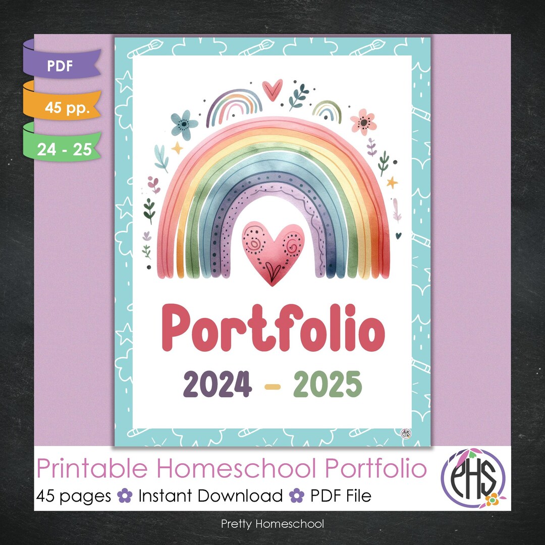 Printable Homeschool Portfolio End of the Year State Report ...