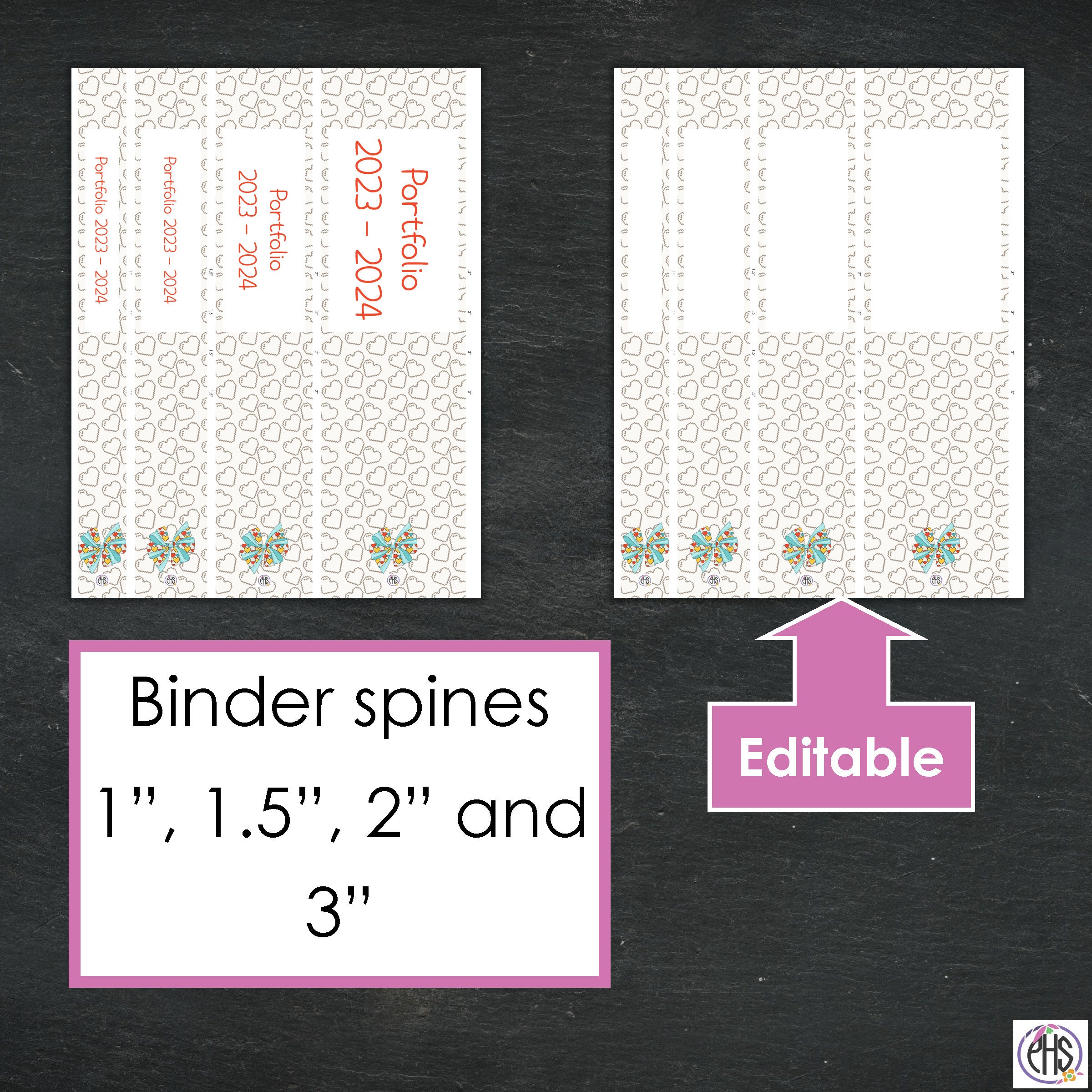 Printable Homeschool Portfolio Binder Cover, Editable Binder Cover ...