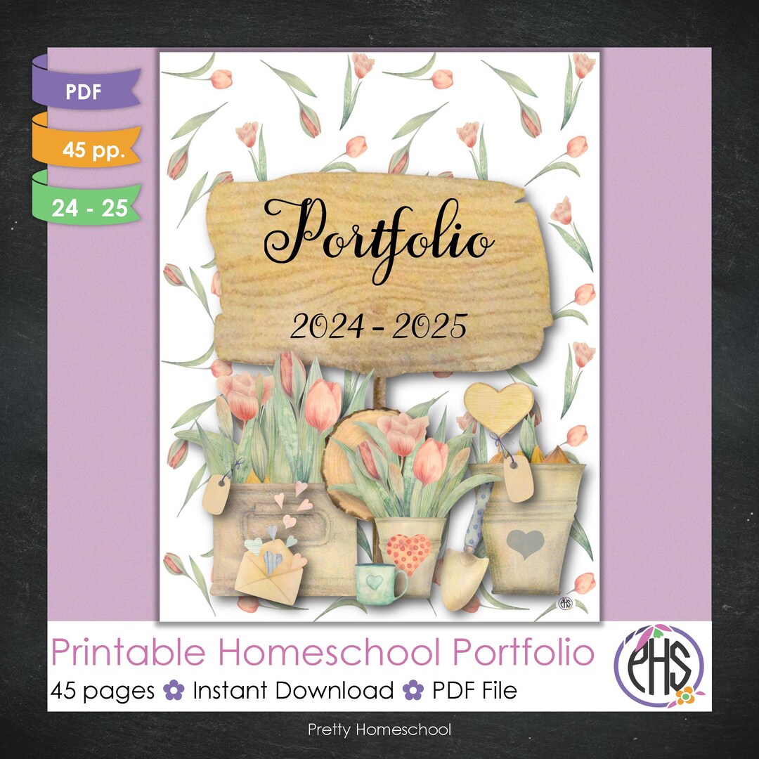 Printable Homeschool Portfolio End of the Year State Report ...