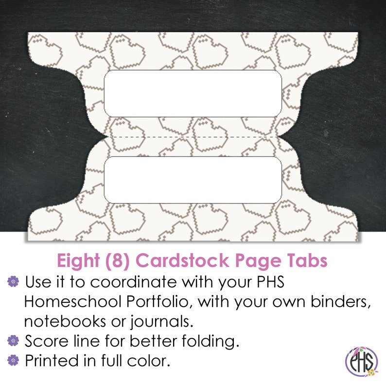 Homeschool Portfolio Page Tabs, Index Tabs, Bookmarks, Carstock Tabs ...