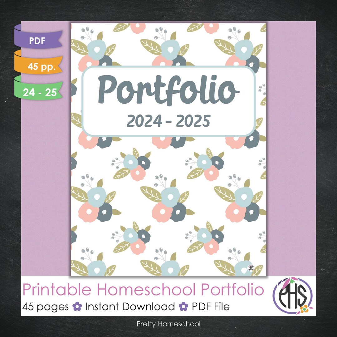 Printable Homeschool Portfolio End of the Year State Report ...