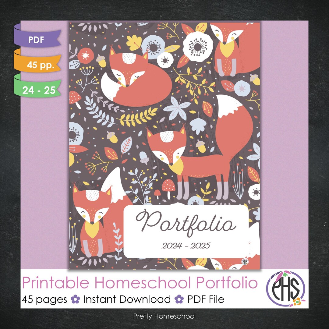 Printable Homeschool Portfolio End of the Year State Report ...