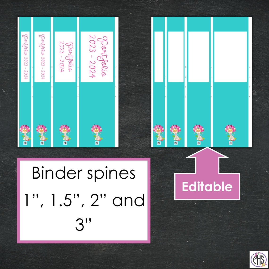 Printable Homeschool Portfolio Binder Cover, Editable Binder Cover ...