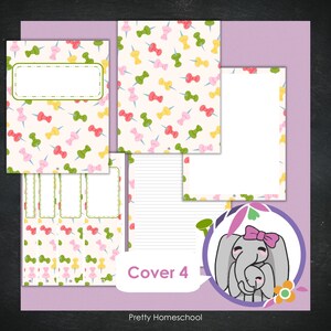 Printable and Editable Binder Covers and Spines - School Stationary ...