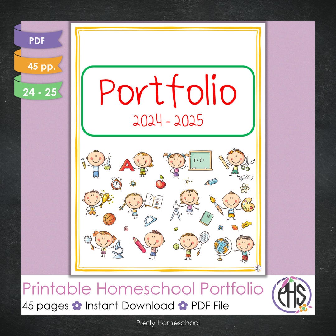 Printable Homeschool Portfolio End of the Year State Report ...