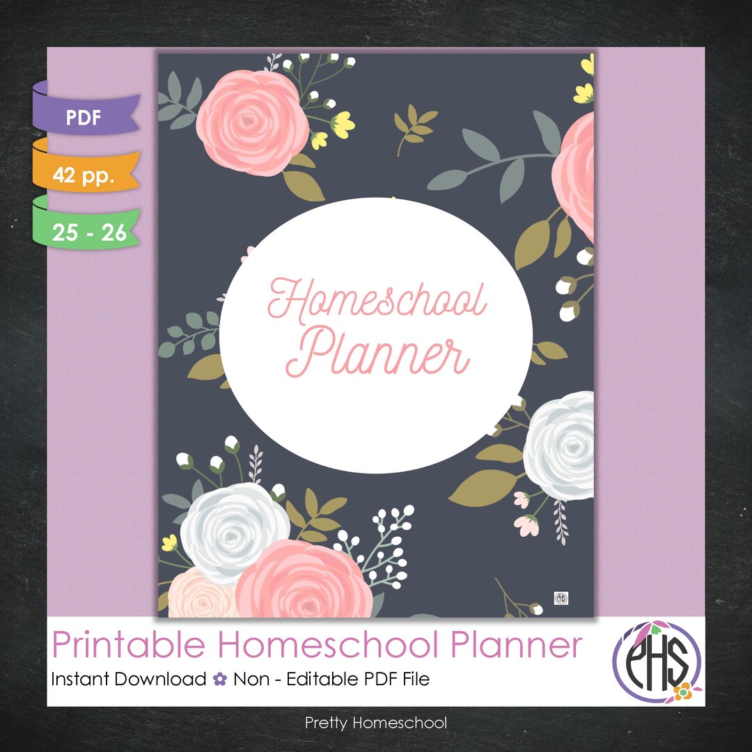 Printable Homeschool Planner 2025-2026 | Lesson Planner for Multiple ...