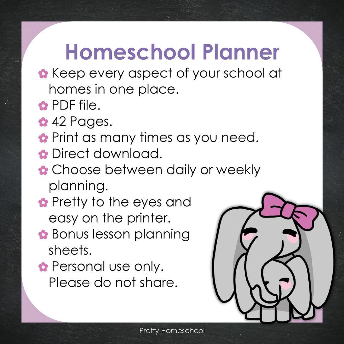 Printable Homeschool Planner 2025-2026 | Lesson Planner for Multiple ...