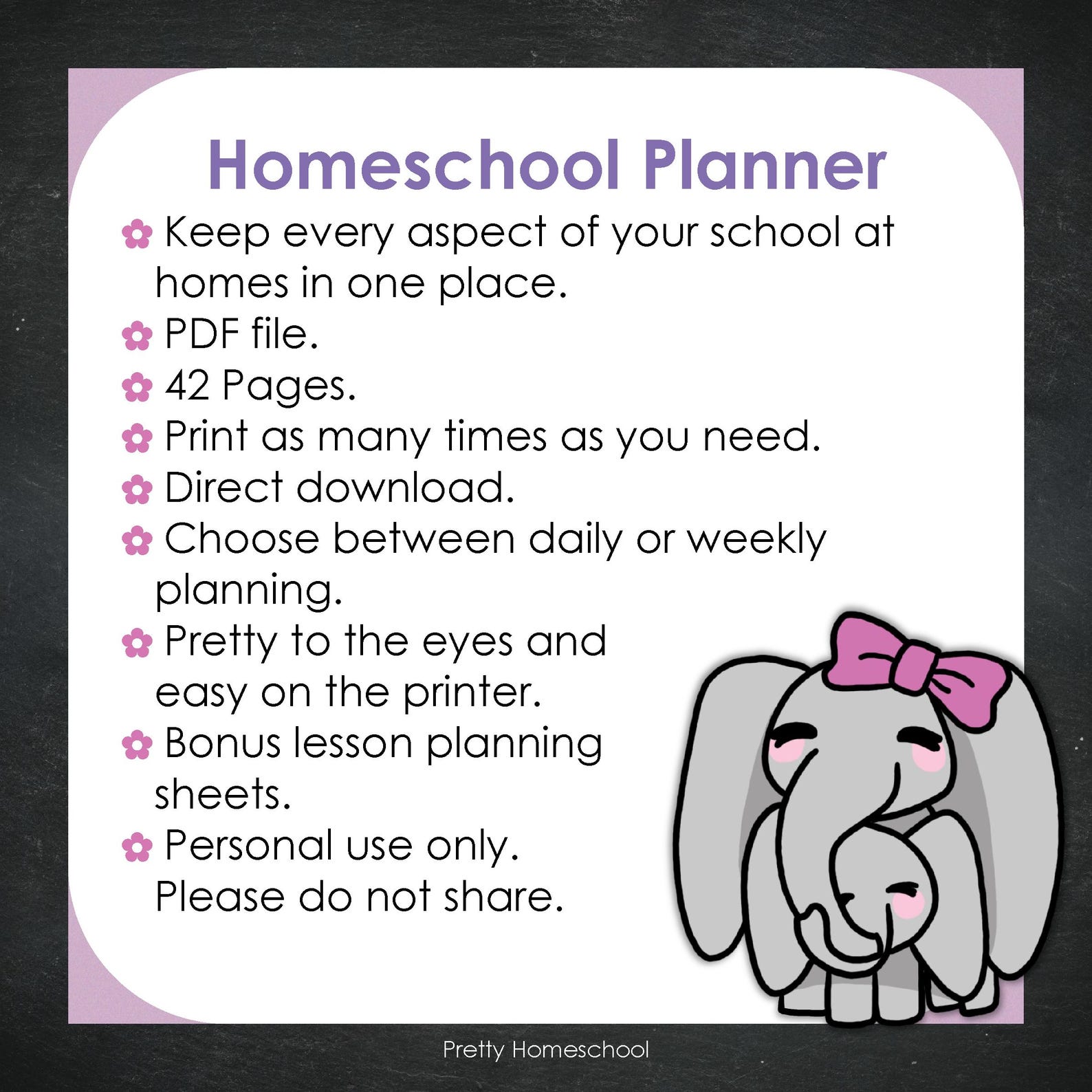 Printable Homeschool Planner 2025-2026 | Lesson Planner for Multiple ...