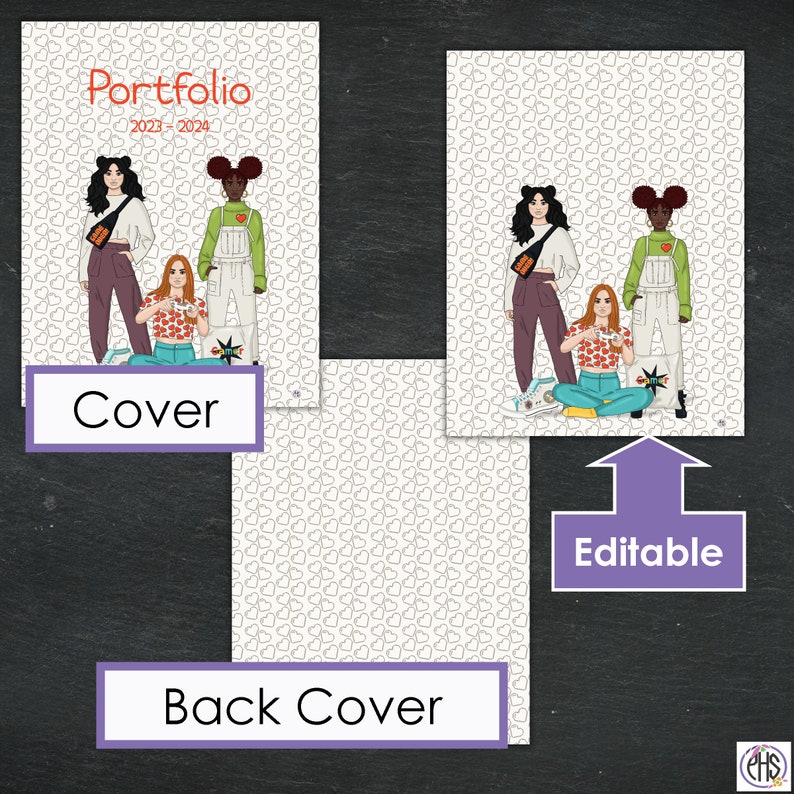 Printable Homeschool Portfolio Binder Cover Editable Binder - Etsy