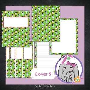 Printable and Editable Binder Covers and Spines - Space Theme ...