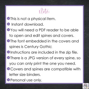 Printable Homeschool Portfolio Binder Cover, Editable Binder Cover ...