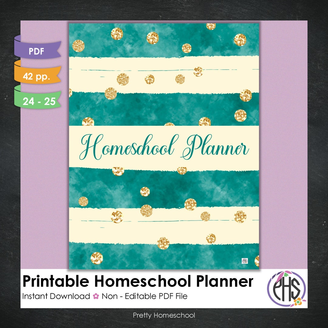 Printable Homeschool Planner, 2024 2025, Lesson Planner, Homeschool ...
