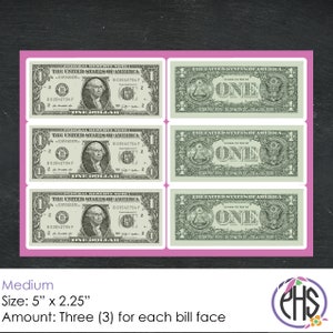 One Dollar Bill Stickers - Math Stickers - Educational Stickers ...