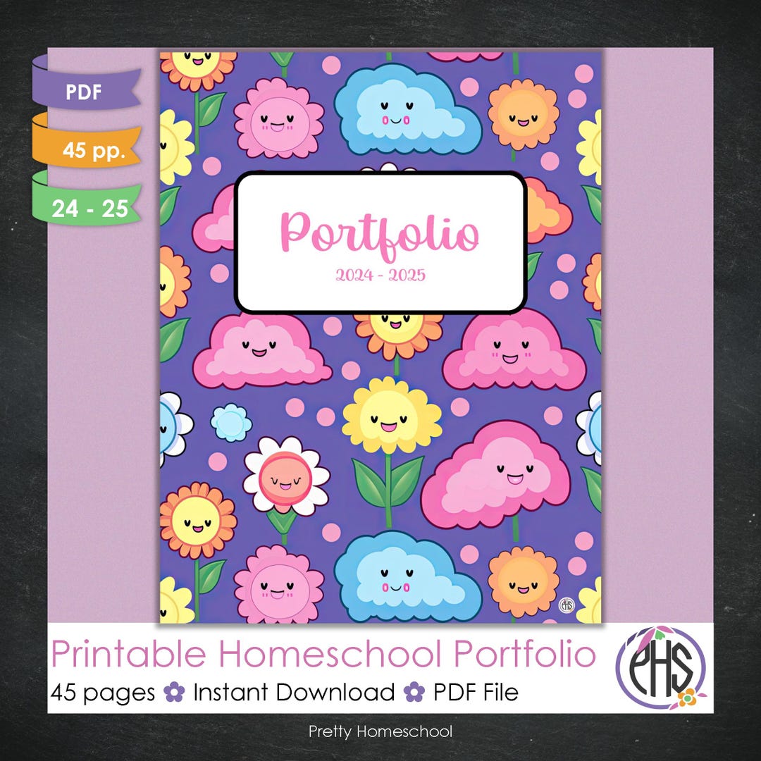 Printable Homeschool Portfolio End of the Year State Report ...