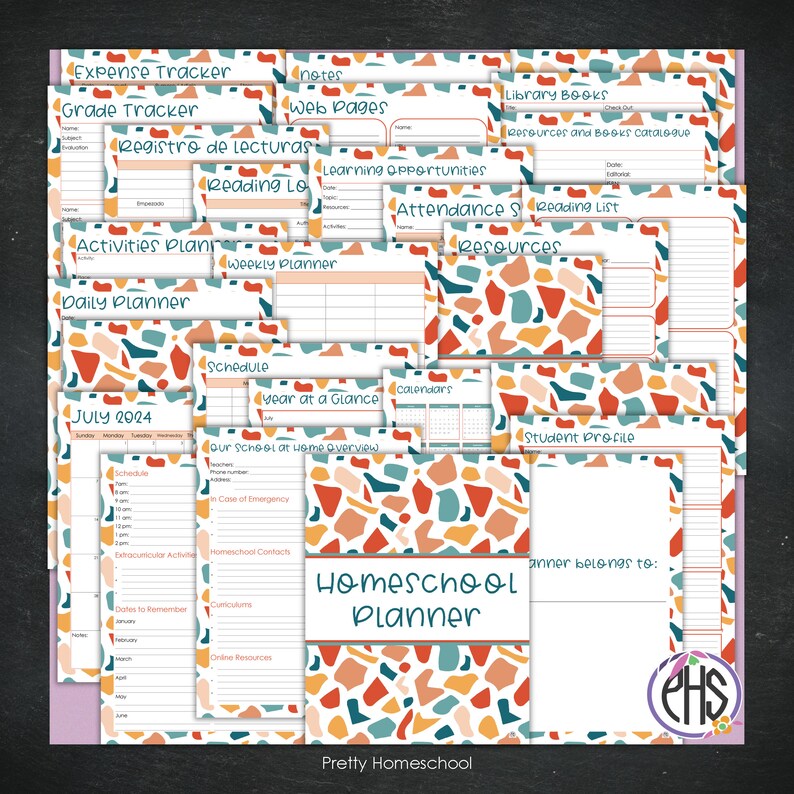 Printable Homeschool Planner, 2024 2025, Lesson Planner, Homeschool ...