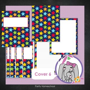 Printable and Editable Binder Covers and Spines - Space Theme ...