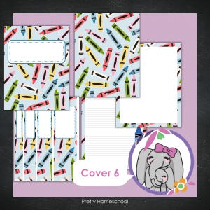 Printable and Editable Binder Covers and Spines - School Stationary ...
