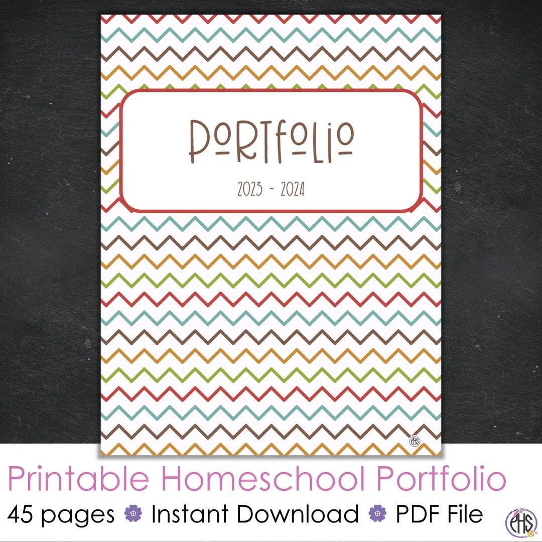 Printable Homeschool Portfolio, End of Year Progress Report, Homeschool ...