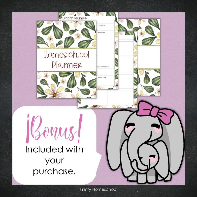 Printable Homeschool Planner 2025-2026 | Lesson Planner for Multiple ...