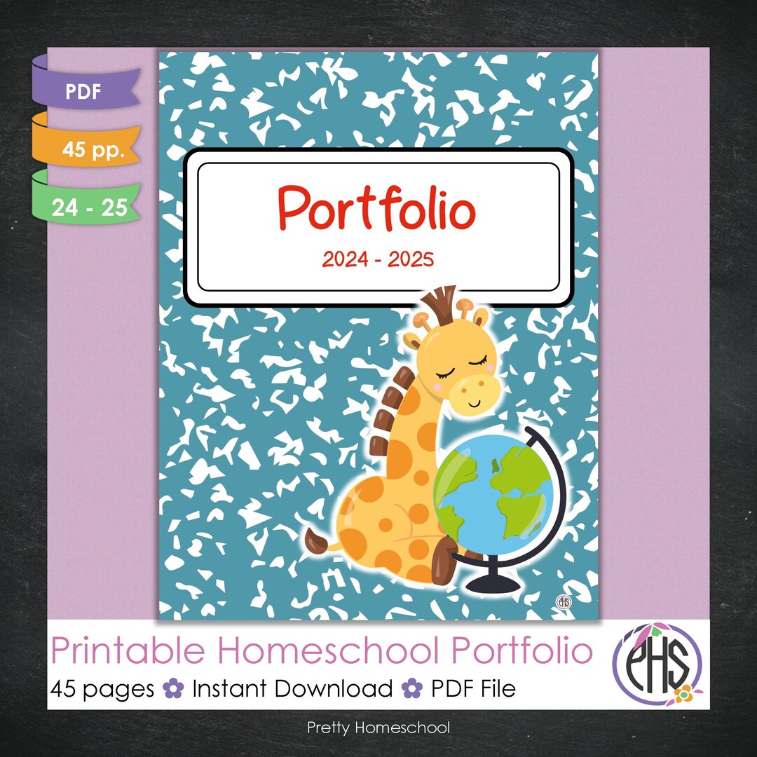 Printable Homeschool Portfolio End of the Year State Report ...