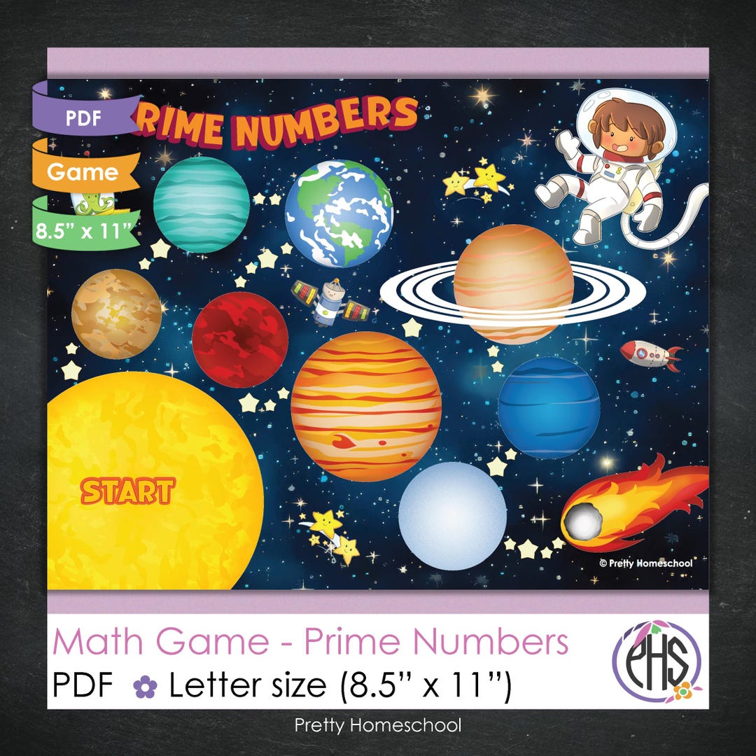 Prime Numbers Math Game | Printable PDF | Fun & Interactive Learning ...