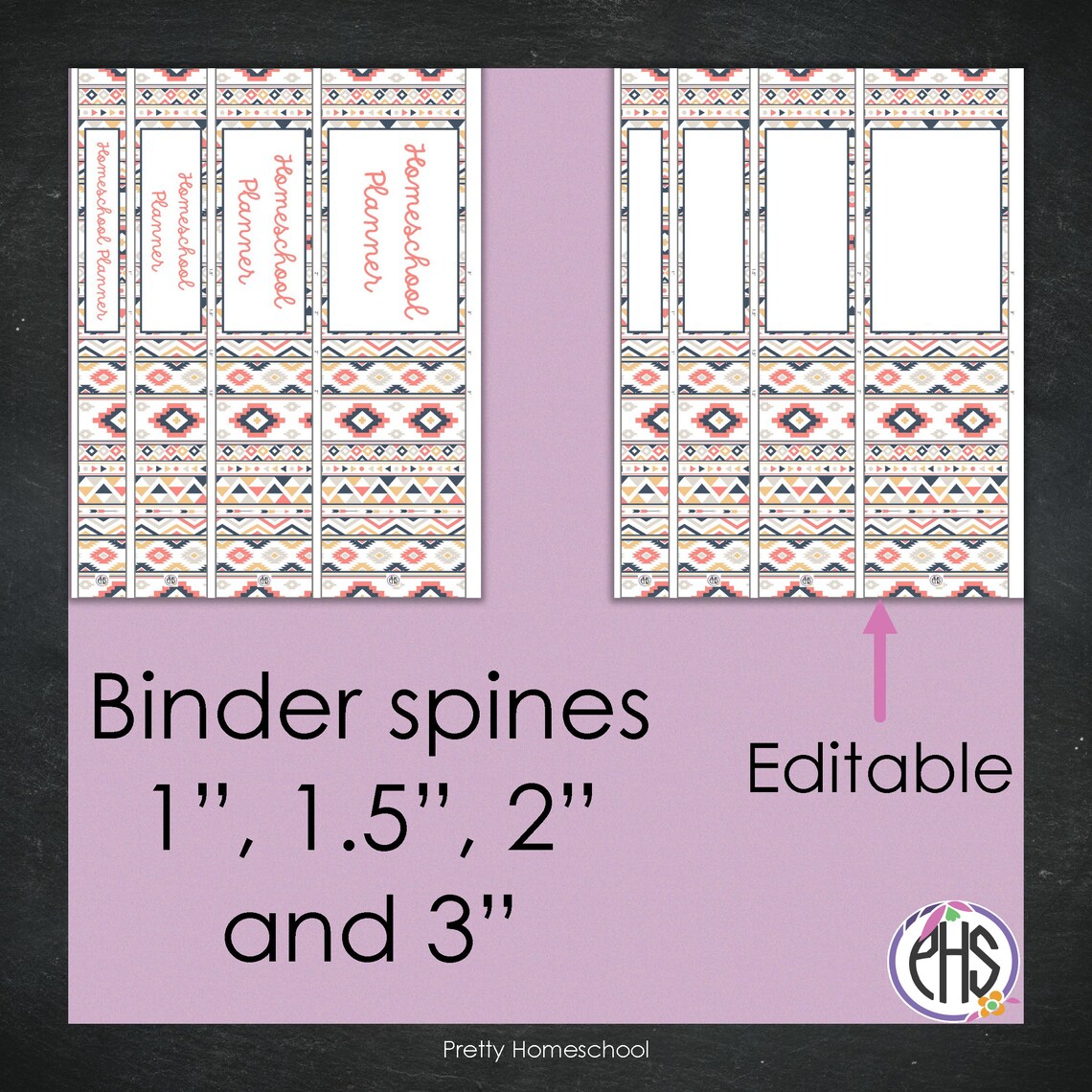 Printable Homeschool Planner Binder Cover, Editable Binder Cover ...