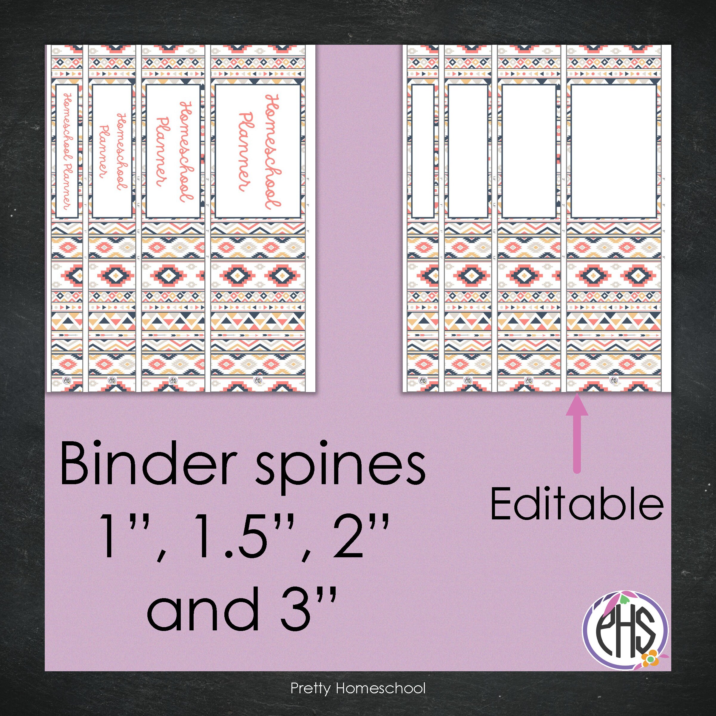Printable Homeschool Planner Binder Cover, Editable Binder Cover ...