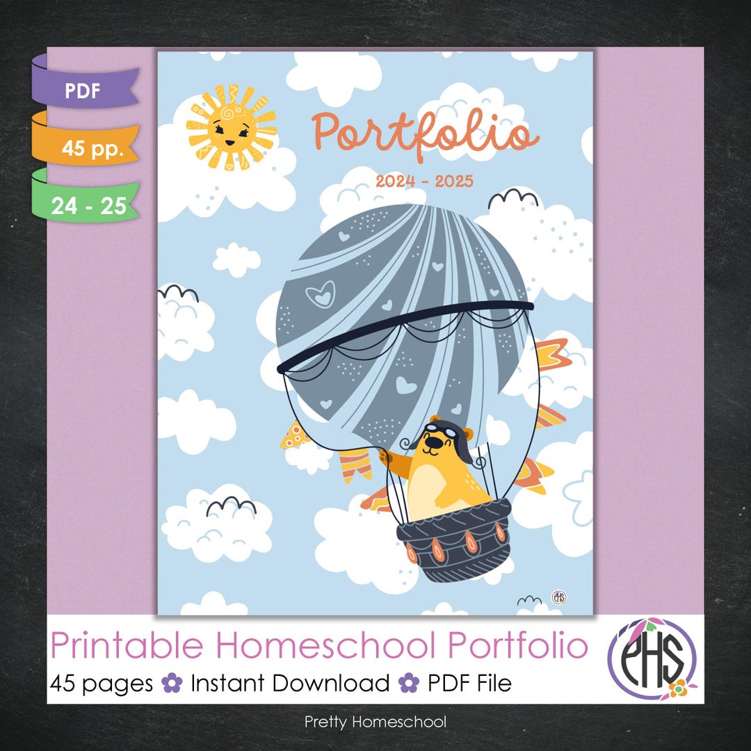 Printable Homeschool Portfolio End of the Year State Report ...