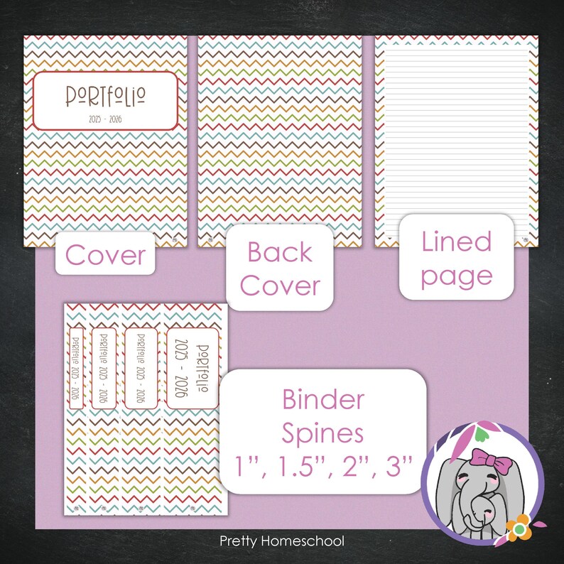 Homeschool Portfolio Binder 2025–2026 | Editable and Printable Binder ...