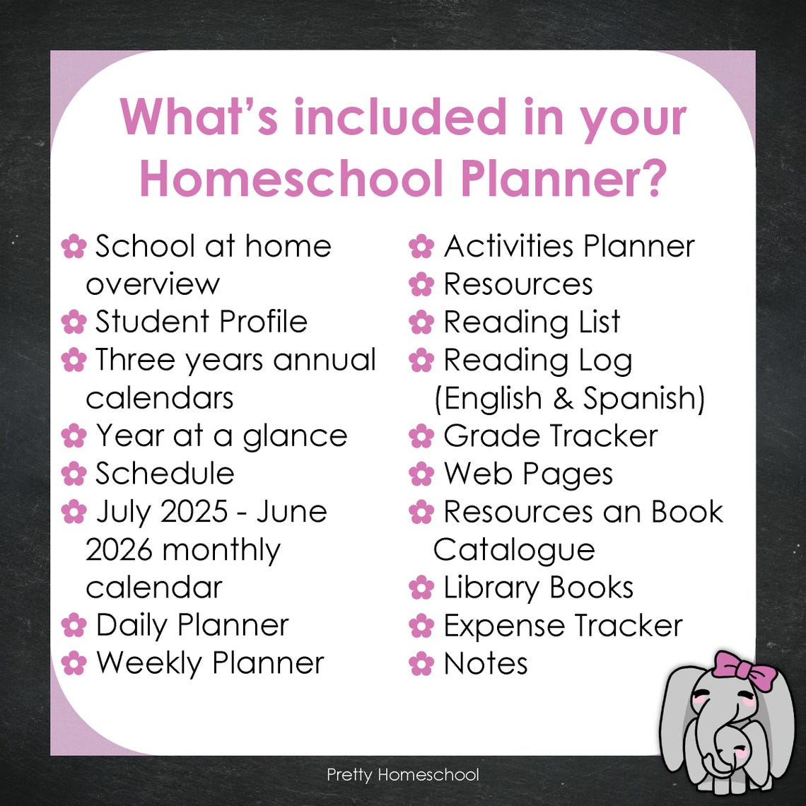 Printable Homeschool Planner 2025-2026 | Lesson Planner for Multiple ...