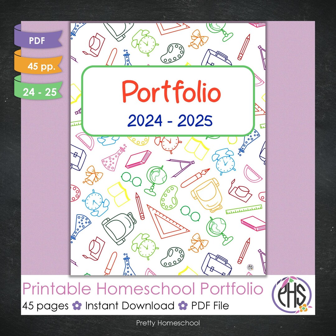 Printable Homeschool Portfolio End of the Year State Report ...