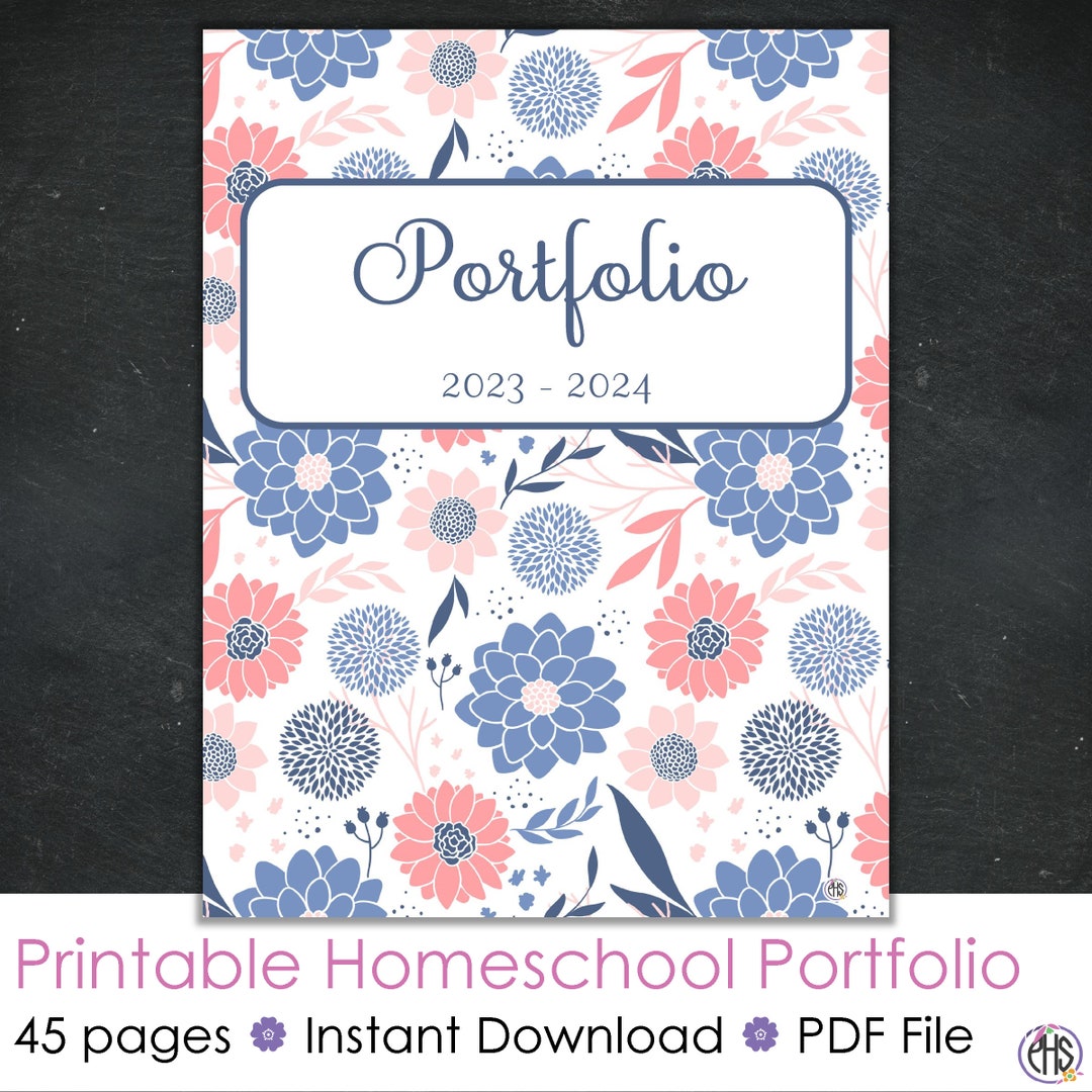 Printable Homeschool Portfolio, End of Year Progress Report, Homeschool ...