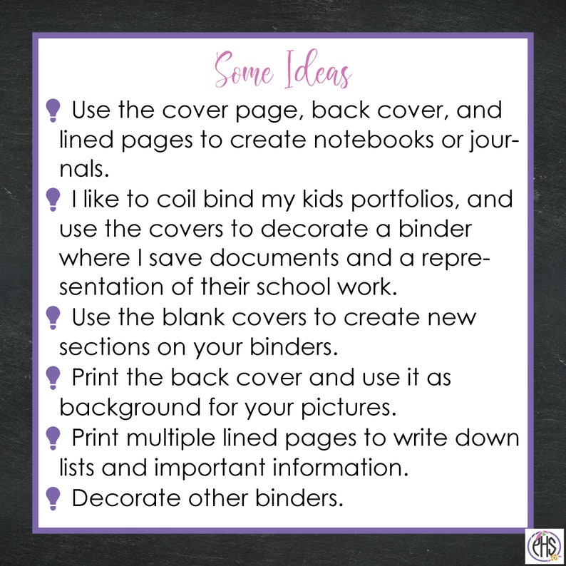 Printable Homeschool Portfolio Binder Cover, Editable Binder Cover ...