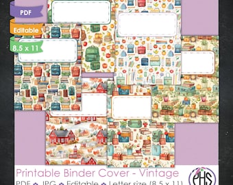 Printable and Editable Binder Covers and Spines - Ice Cream Theme ...
