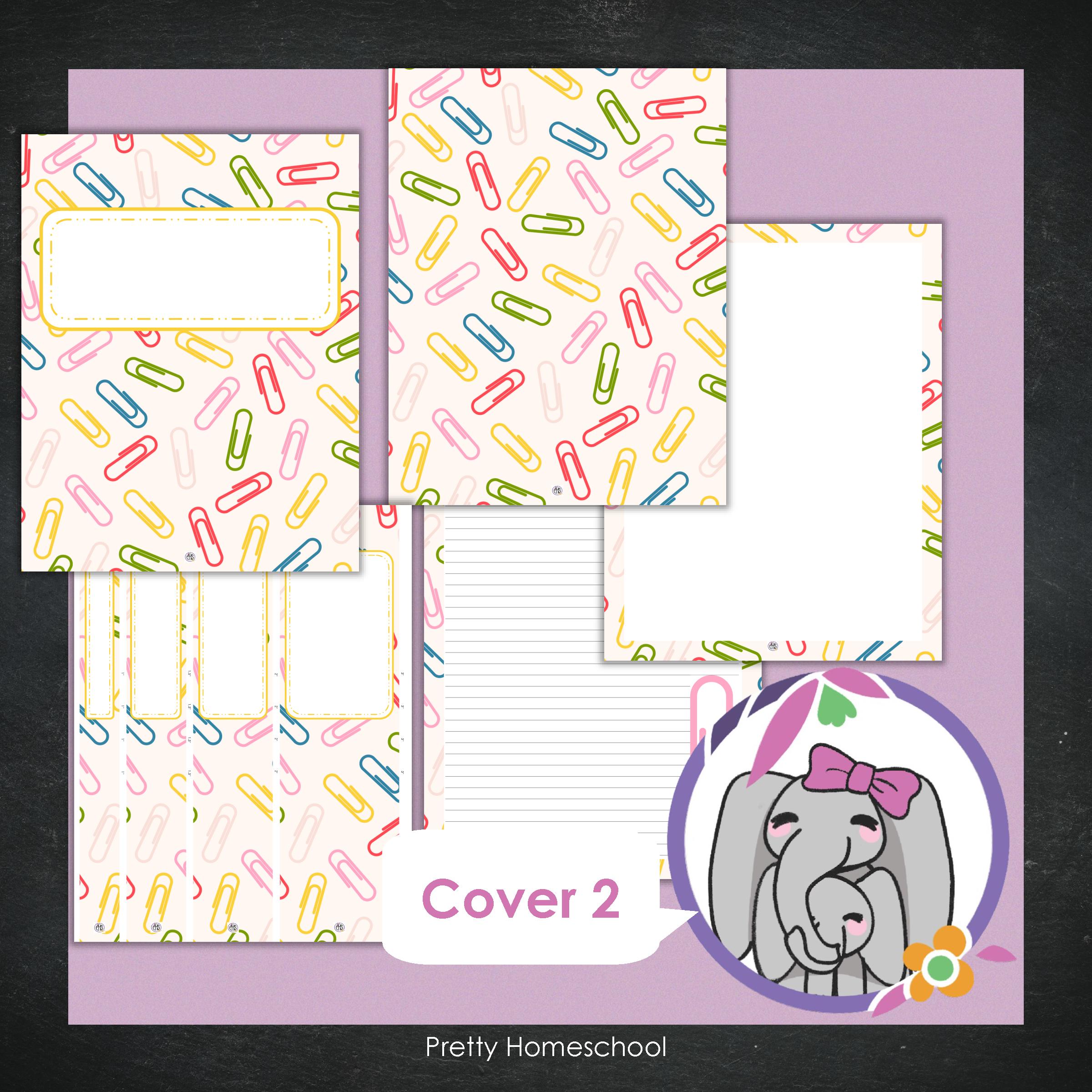 Printable and Editable Binder Covers and Spines - School Stationary ...