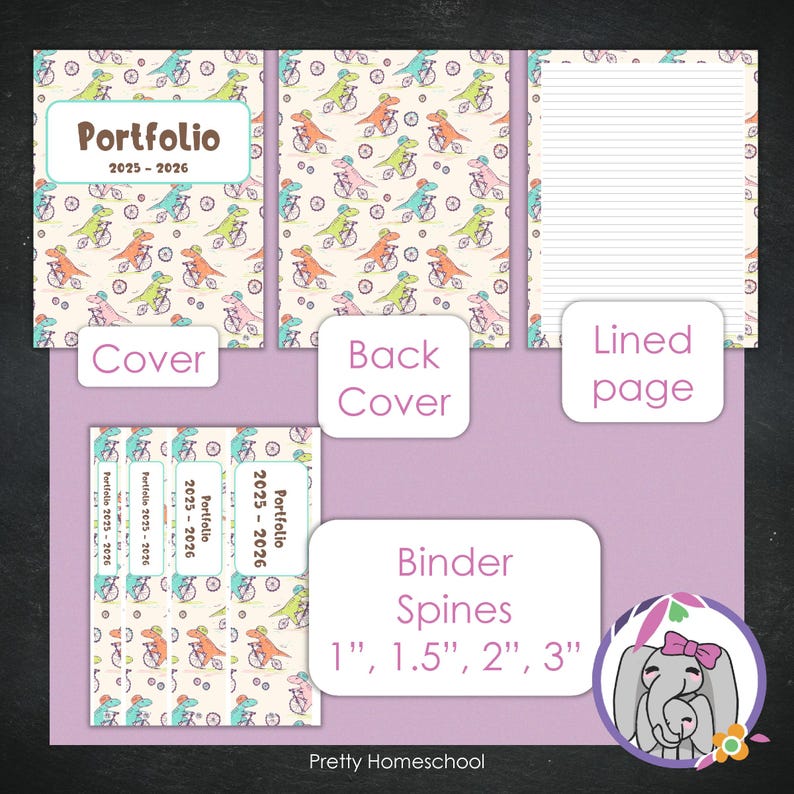 Homeschool Portfolio Binder 2025–2026 | Editable and Printable Binder ...