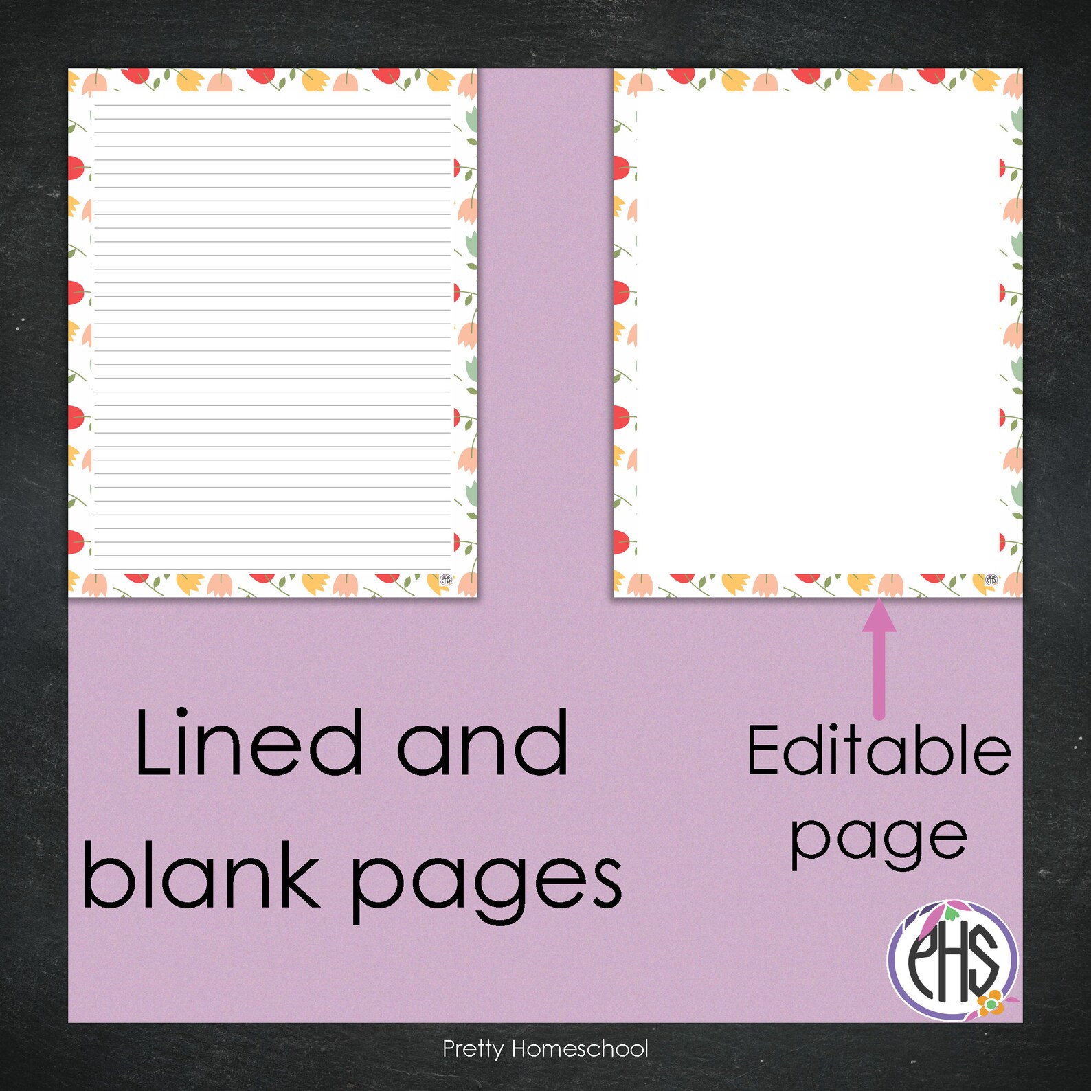 Printable Homeschool Planner Binder Cover, Editable Binder Cover ...