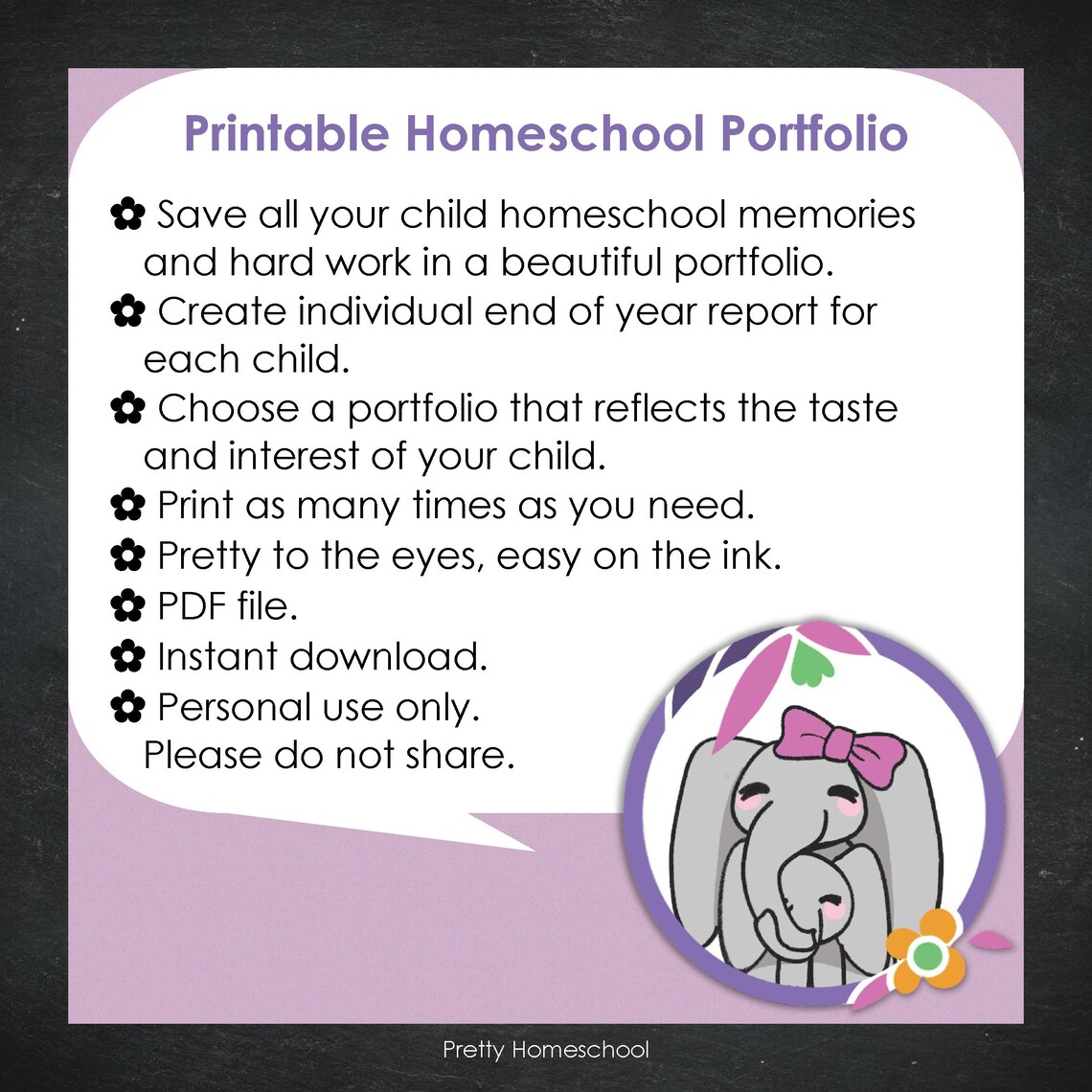 Printable Homeschool Portfolio End of the Year State Report ...