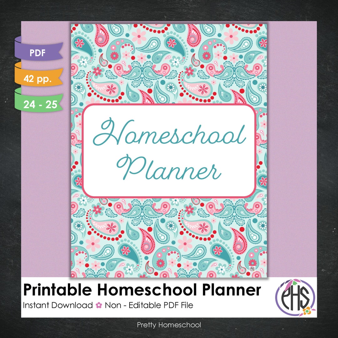 Printable Homeschool Planner, 2024 2025, Lesson Planner, Homeschool ...
