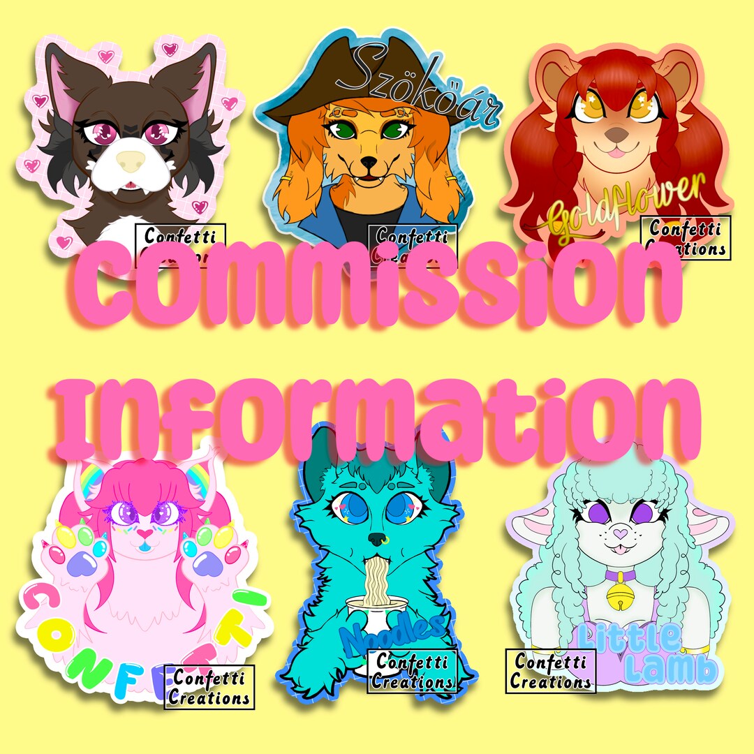 Custom Fursona Badge for Furry Conventions - Etsy